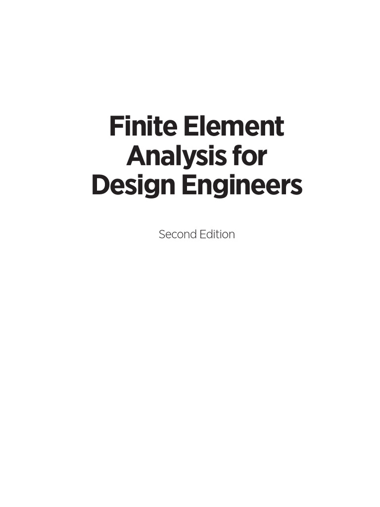 Finite Element Analysis For Design Engineers | PDF | Heat Transfer | Finite Element Method