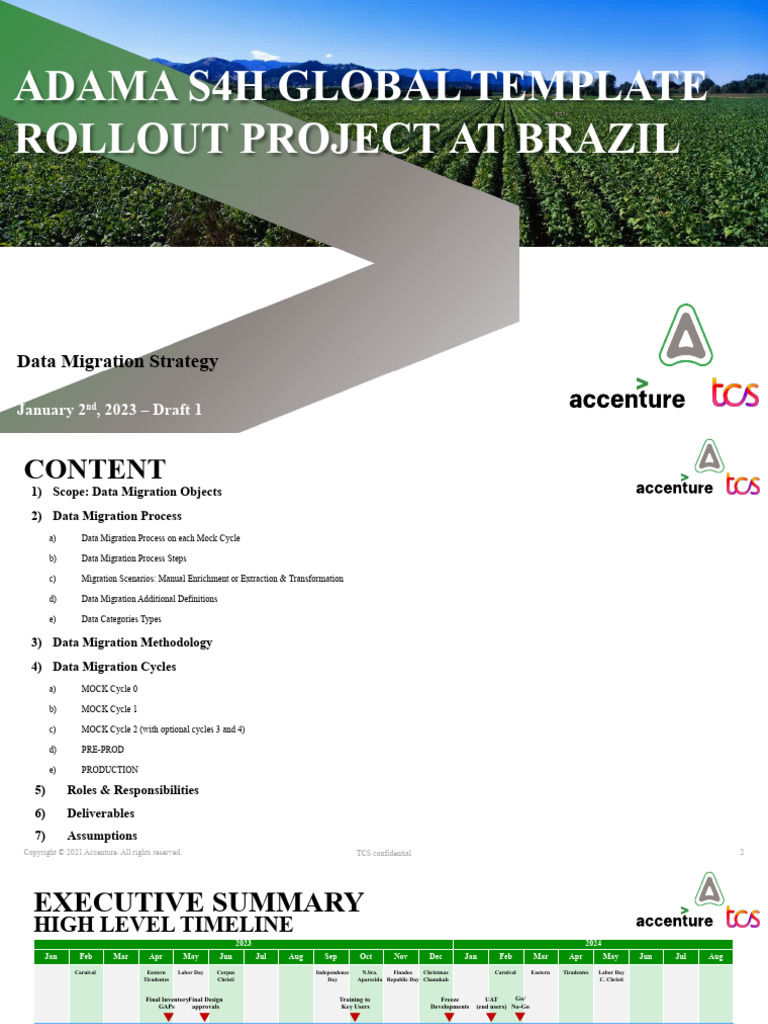 Brazil S4H Data Migration Strategy D1 Eqr-Versão Atualizada | PDF ...