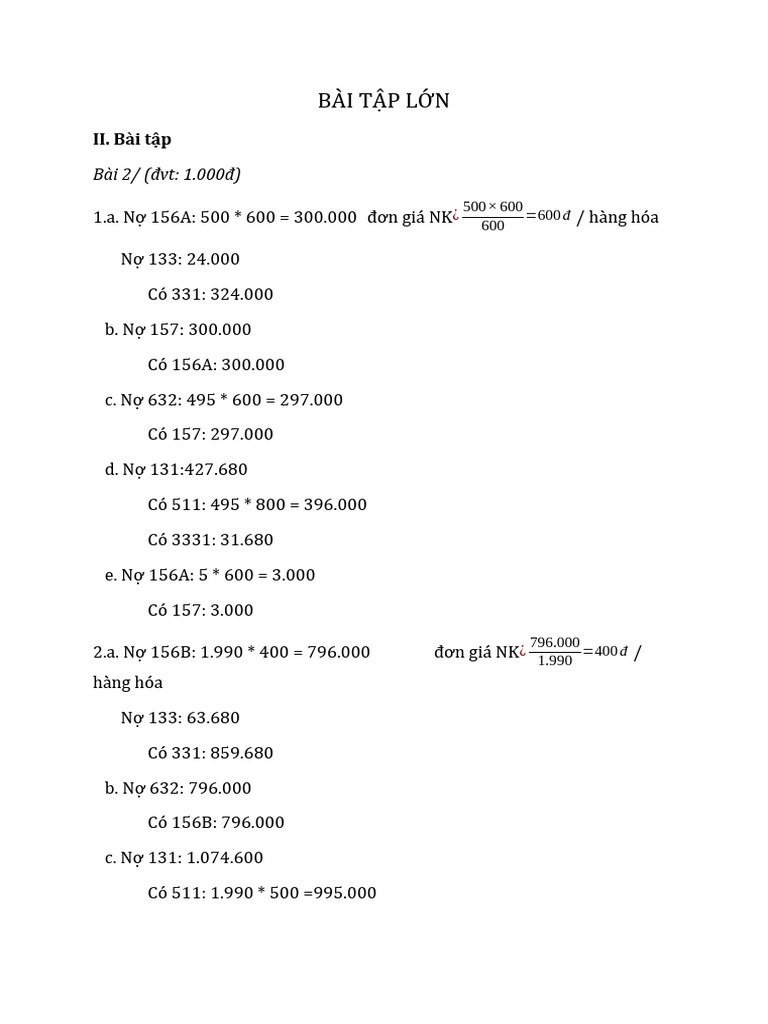 Bài Tập Lớn Câu 2 Lt+Bt | PDF