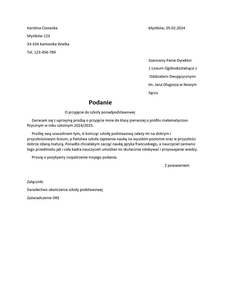 Podanie | PDF