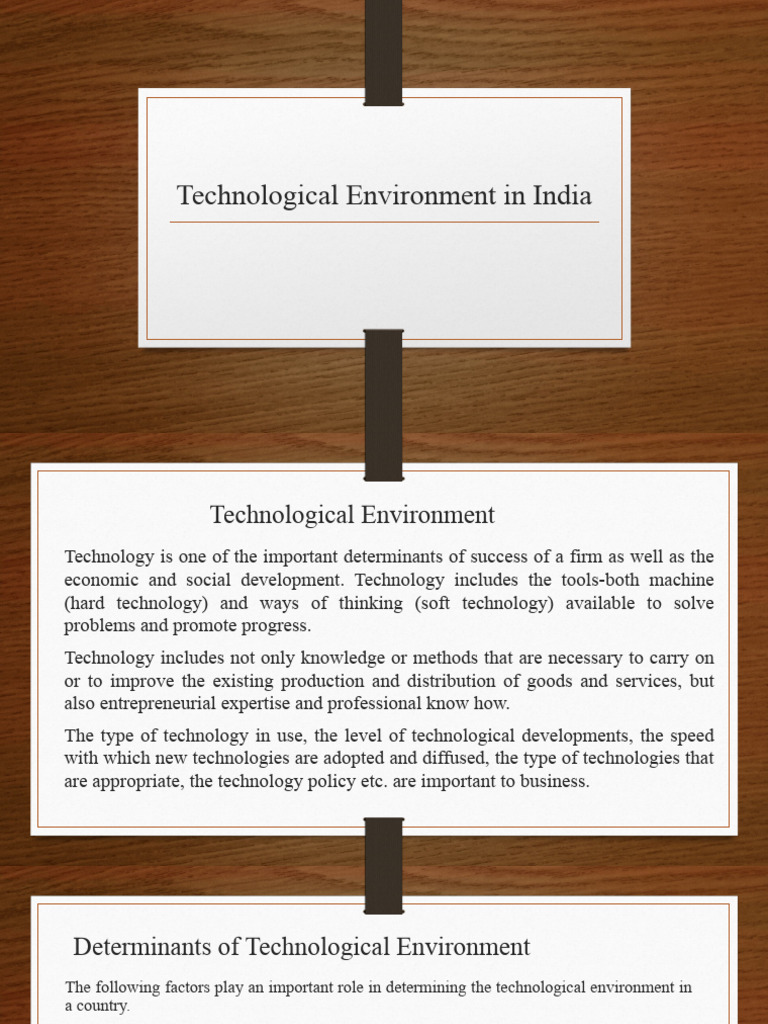 5 Unit Technological Environment in India | Download Free PDF ...