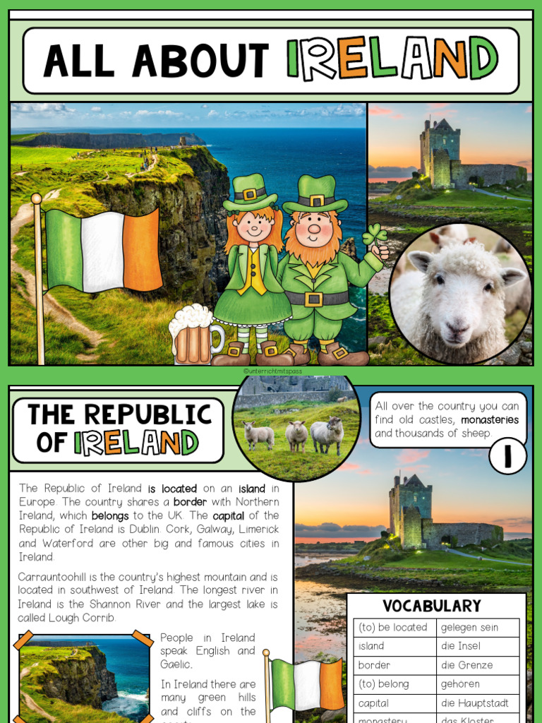 Ireland Fact Cards | PDF | Ireland | Dublin