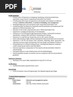 TOSCA Automation Test Engineer Resume | PDF | Software Testing ...