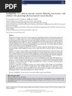Speech Intelligibility Rating Scale | PDF