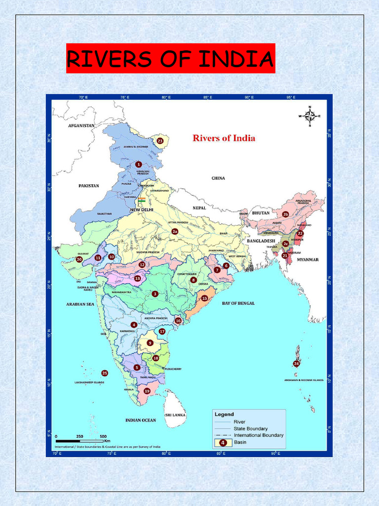 Rivers of India | PDF | Landscape | Aquatic Biomes