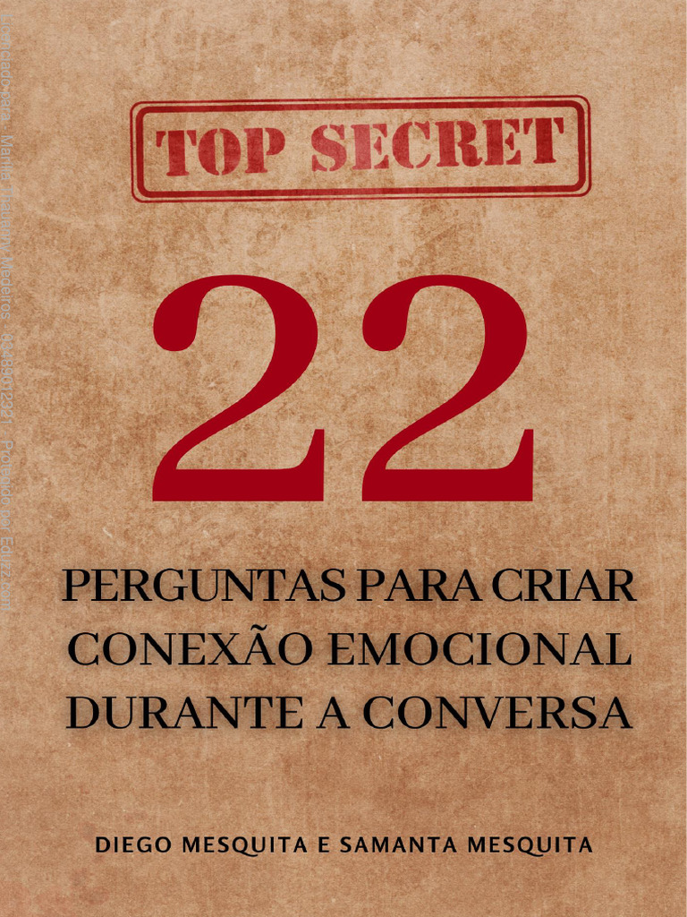E Book 22 Perguntas para Criar Conexao Emocional | PDF E Book 22 Perguntas para Criar Conexao Emocional | PDF