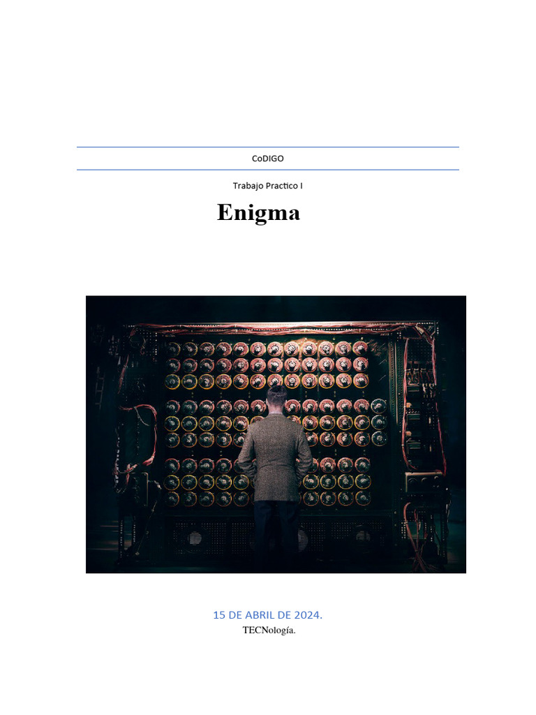 codigo enigma la trama | PDF | Alan Turing