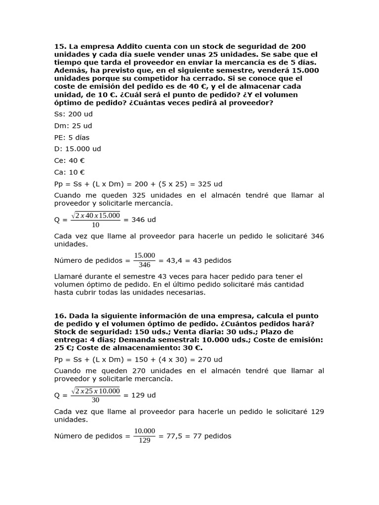 Ejercicios Resueltos Vop | PDF