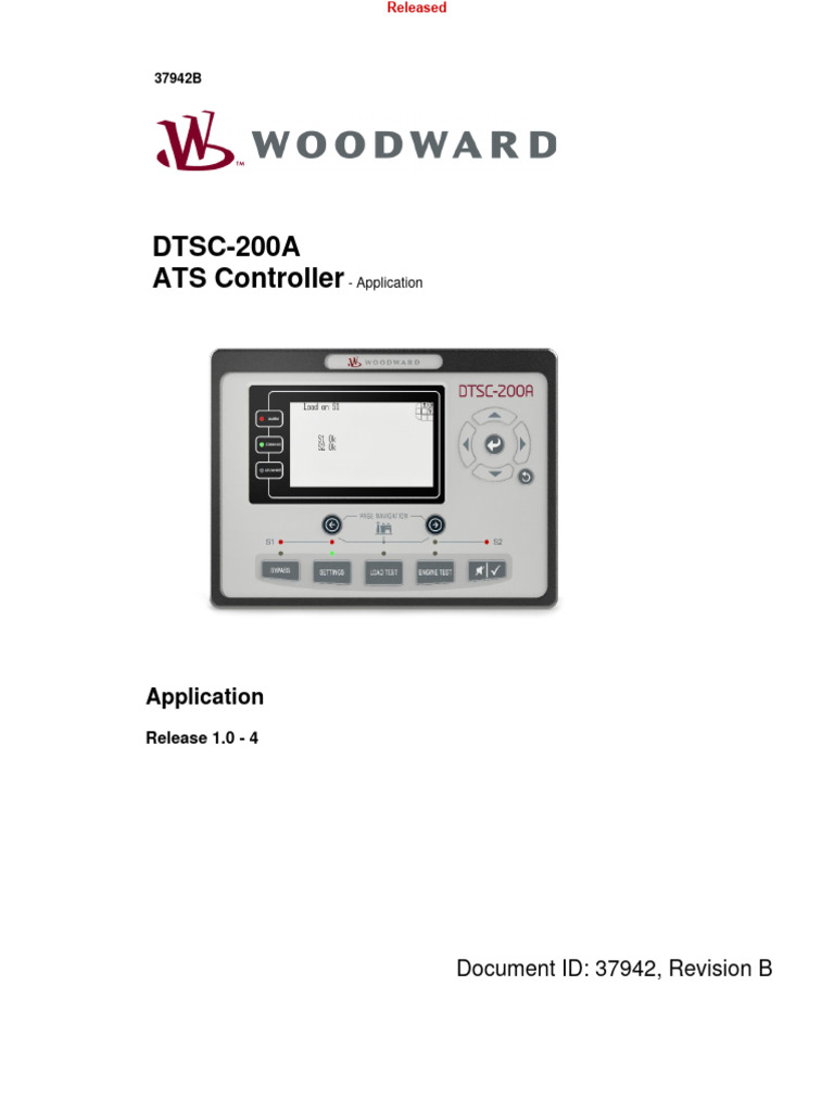 DTSC-200A ATS Controller: Application | Download Free PDF | Switch ...