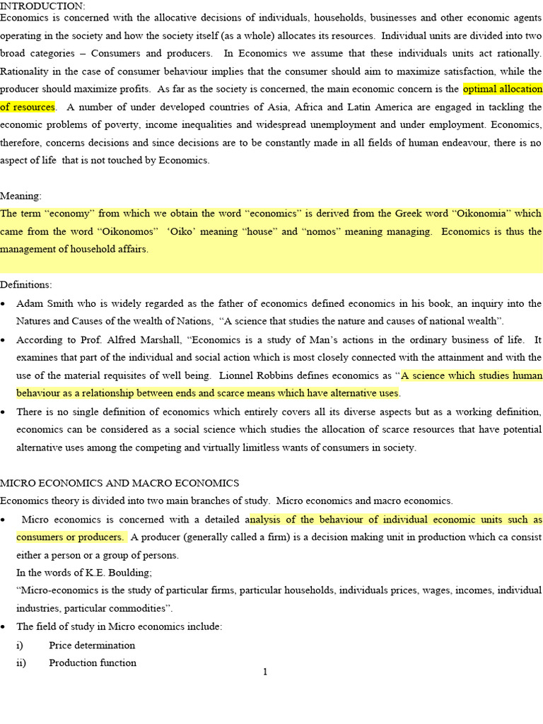 Microeconomics | PDF | Economics | Demand