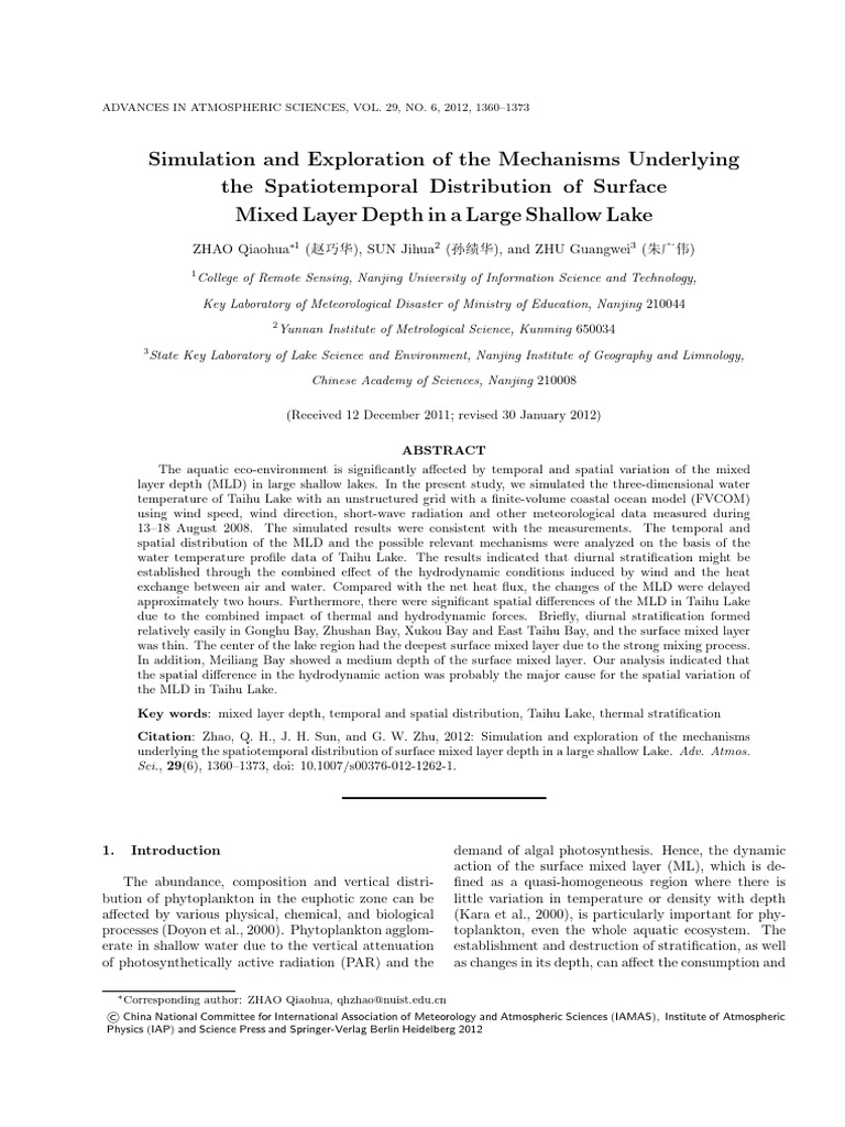 Simulation and Exploration of The Mechanisms Underlying The ...