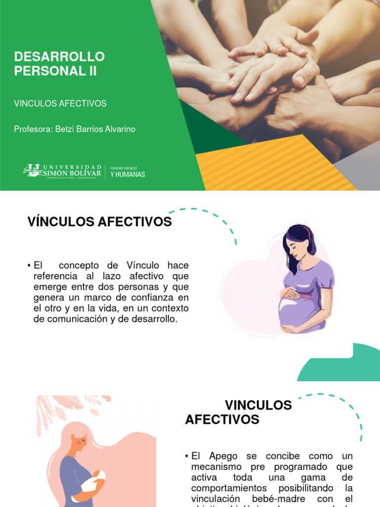 Vinculos Afectivos (Presentación) | PDF | Teoría de apego | Las emociones