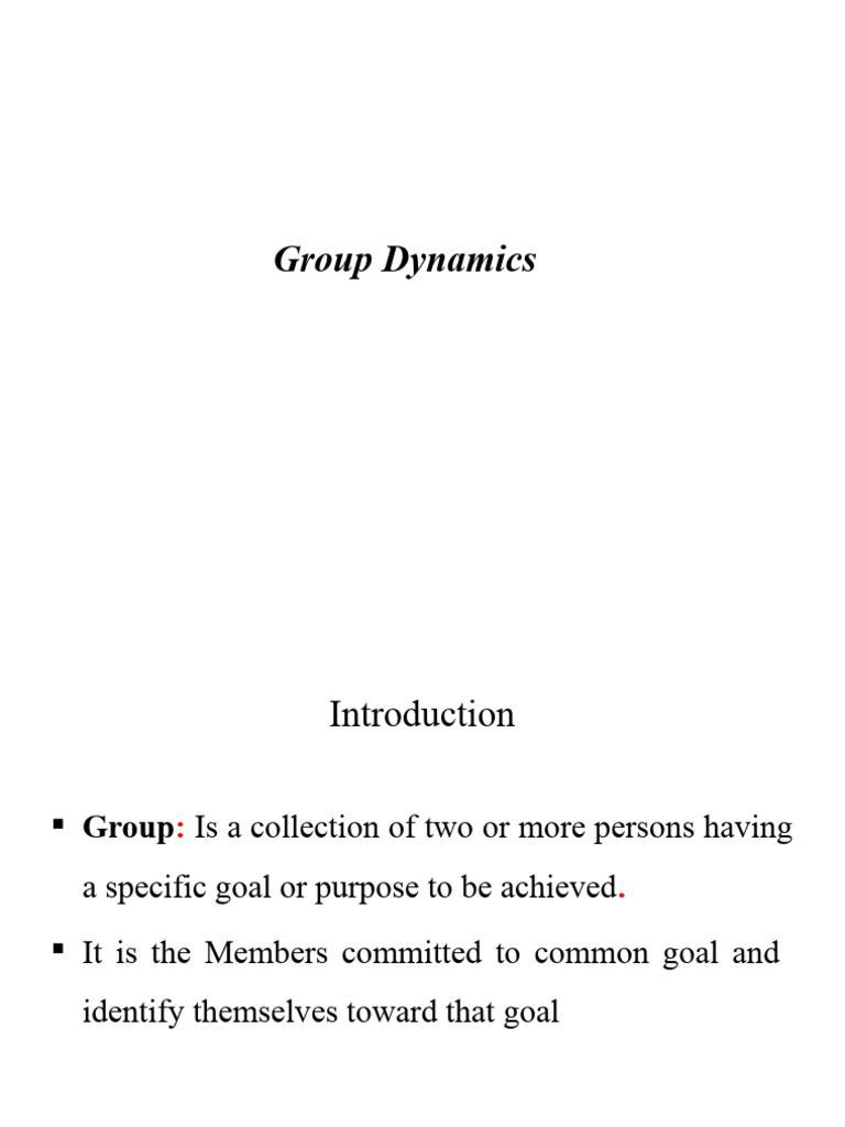 Understanding Group Dynamics Principles | PDF | Behavior | Leadership