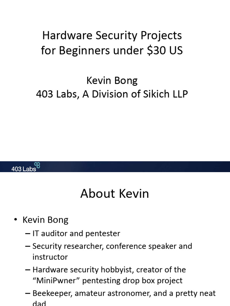 01 - Kevin Bong - 30 Dollar Hardware Projects | PDF | Radio Frequency ...