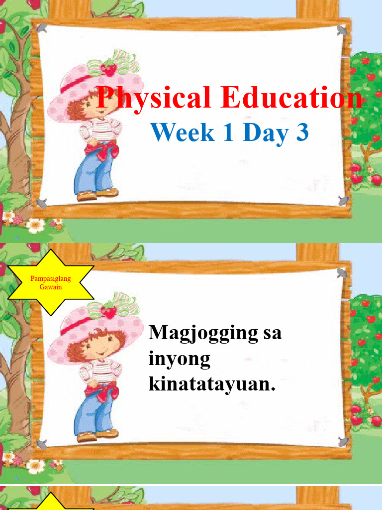 MAPEH Week 1 Day 3 | PDF