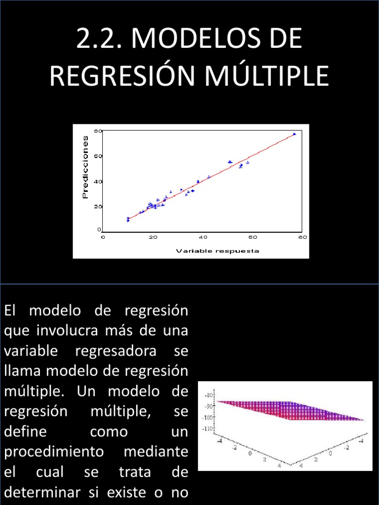 Modelos de Regresion Multiple | PDF | Análisis de regresión | Regresión lineal