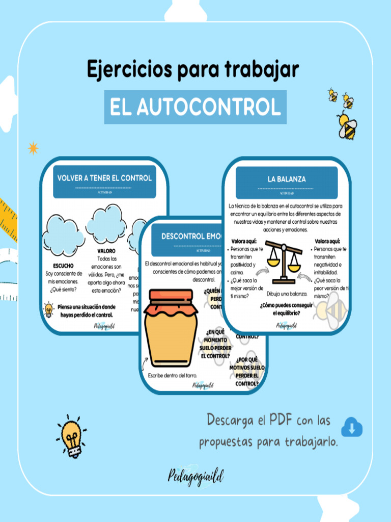 Ejercicios para Mejorar el Autocontrol | PDF | Las emociones | Sicología