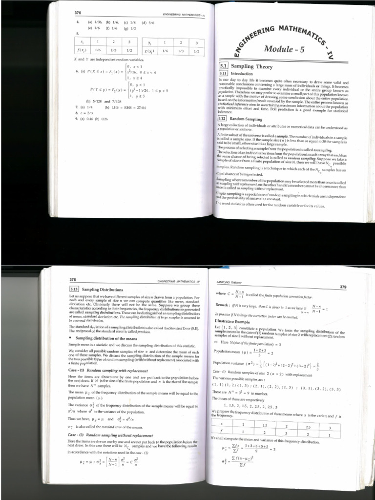 Unit 5-Sampling Theory | PDF