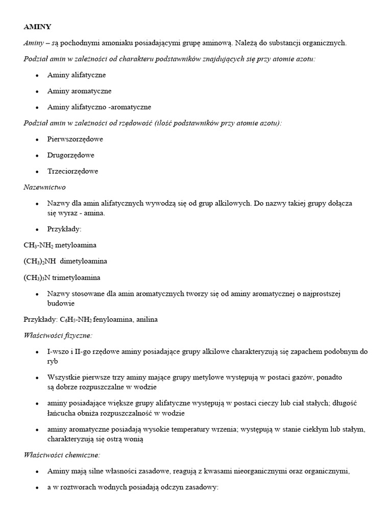 Notatka Aminy | PDF
