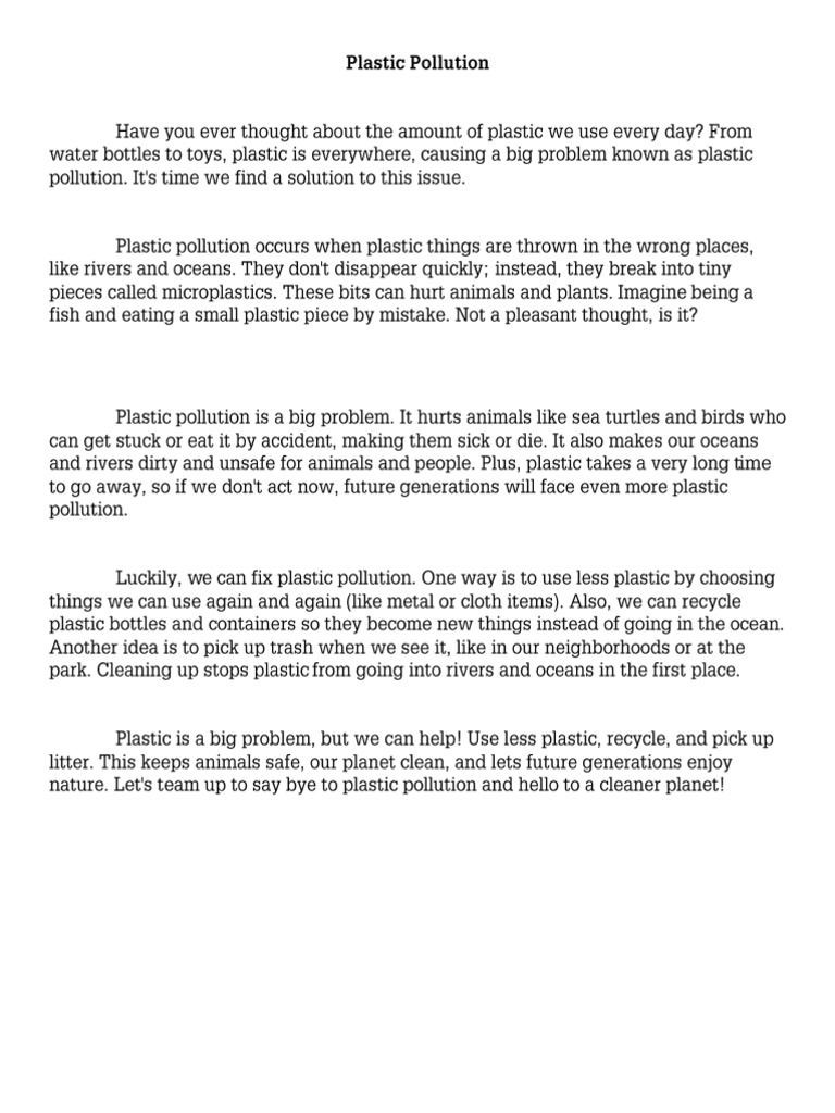 Writing (Plastic Problem) | PDF