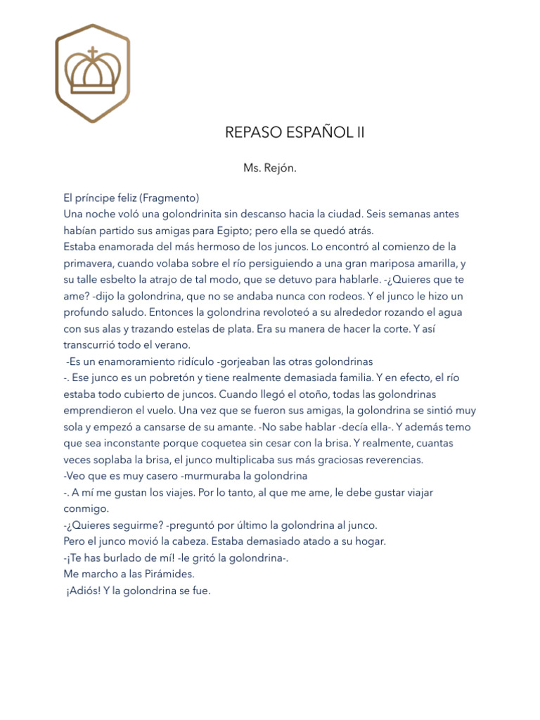 Repaso Segundo Grado Pdf