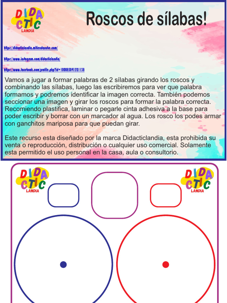 Roscos de Sílabas | PDF