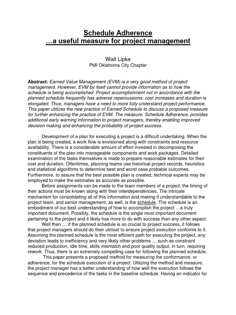 Schedule Adherence v5b | PDF