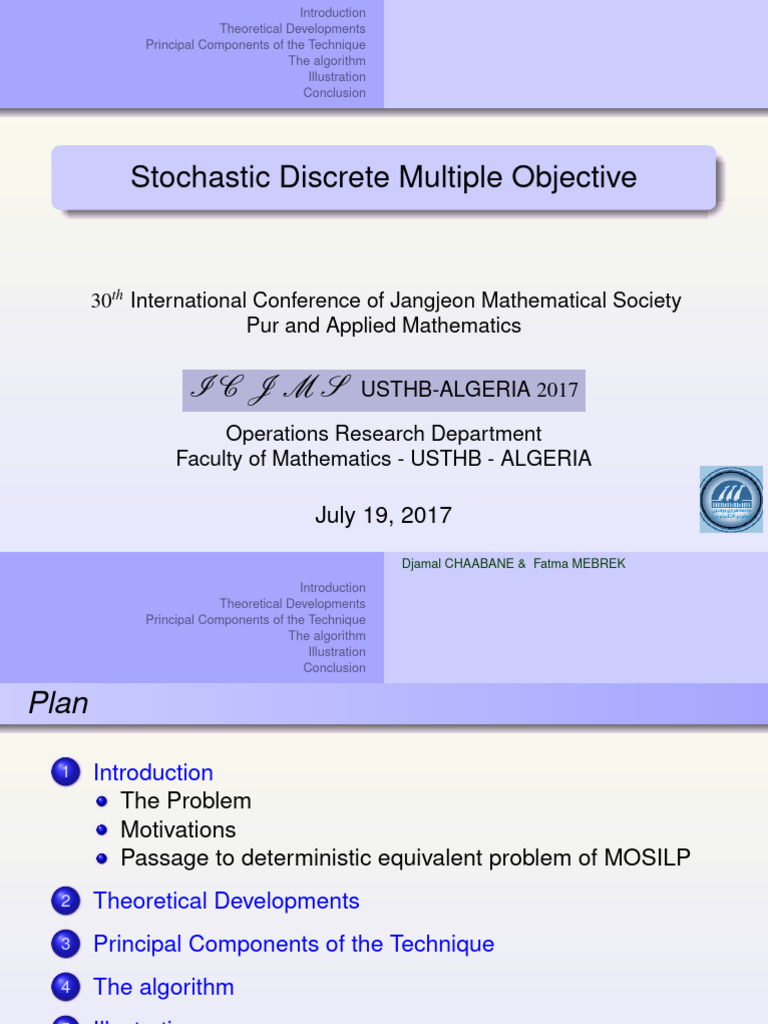 Stochastic Integer Optimization Algorithm | PDF | Linear Programming | Matrix (Mathematics)