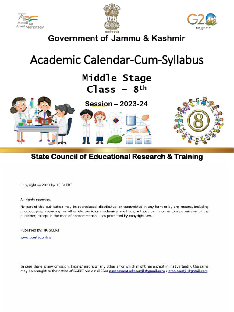 Syllabus Class-8th.compressed | PDF | Reading Comprehension | Poetry