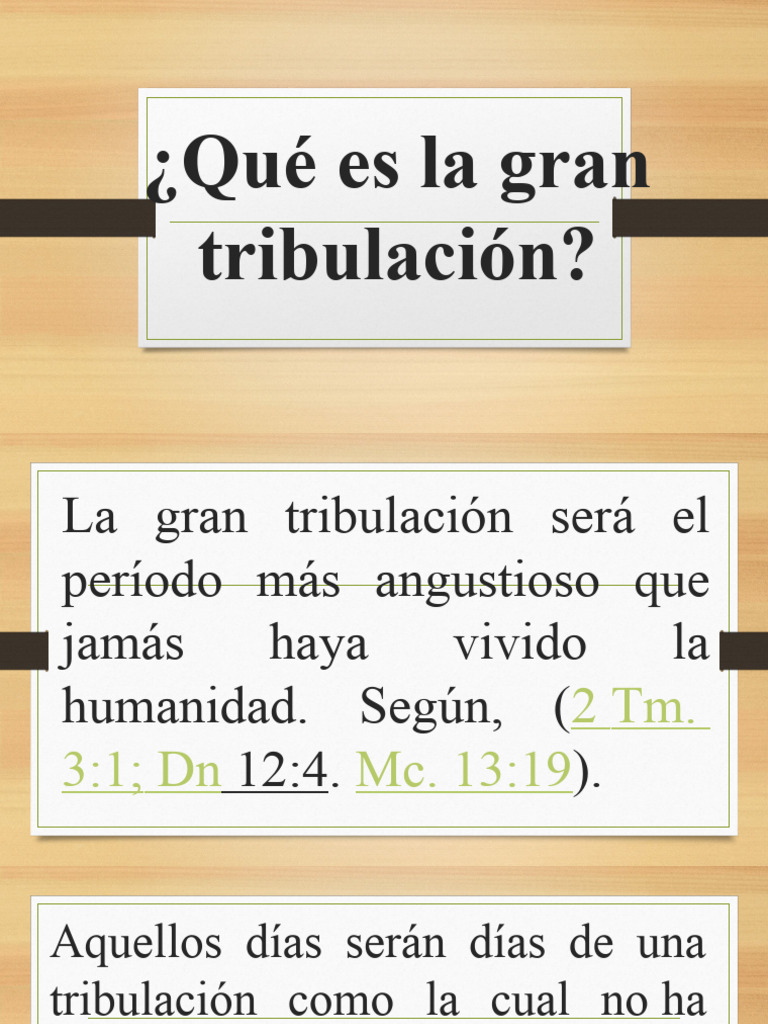 La Gran Tribulacion | PDF | Derecho