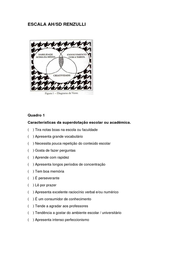 Escala Renzulli | PDF