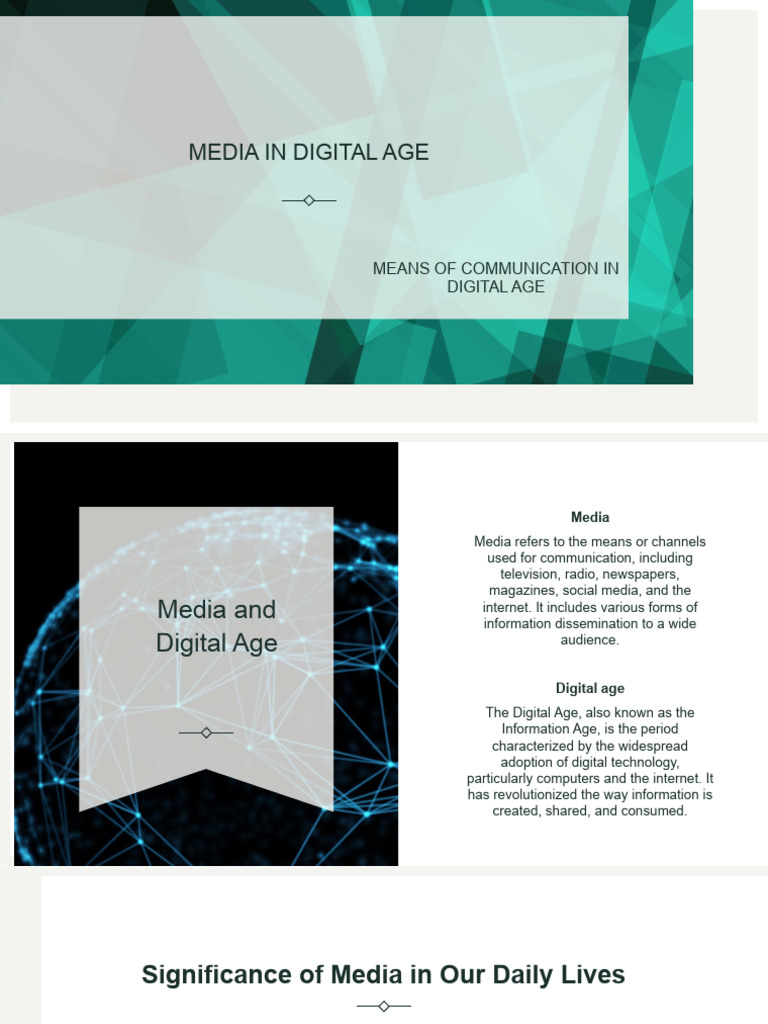 Media in Digital Age | PDF | Popular Culture & Media Studies | Social Media