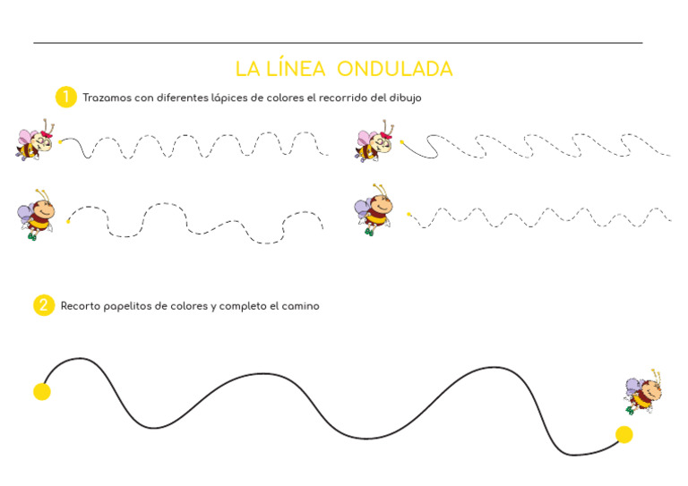 Actividades Creativas con Líneas Onduladas | PDF | Arte