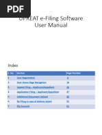 User Manual Efiling NGT | PDF | Login | Online And Offline