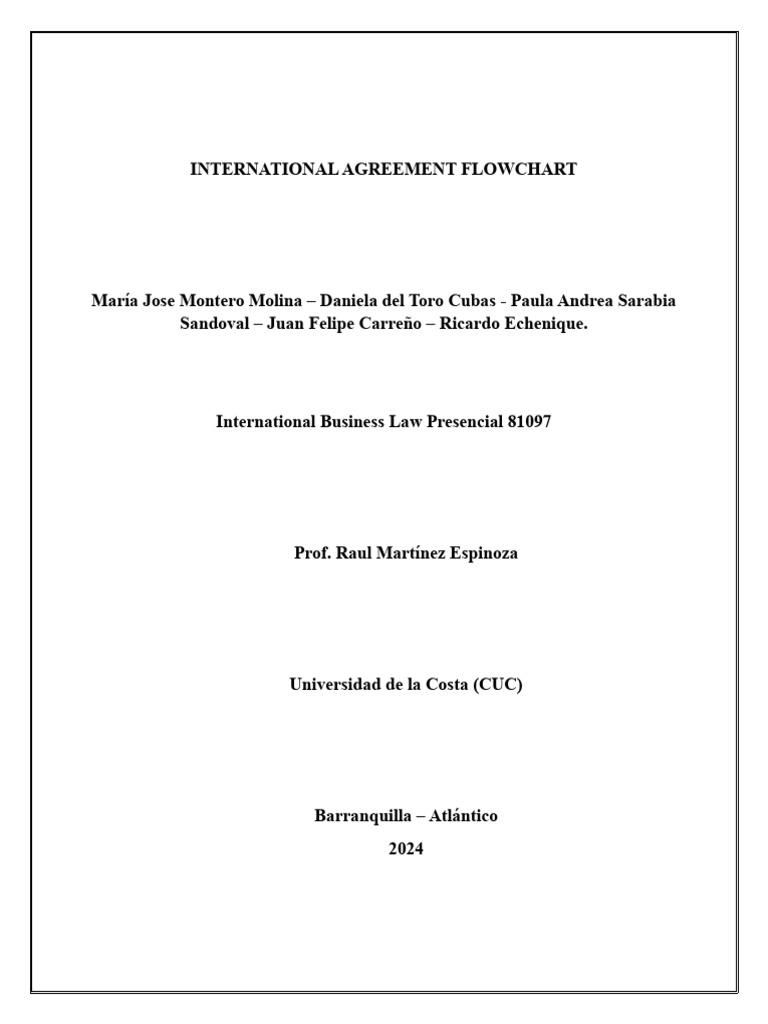 International Agreement Flowchart | PDF
