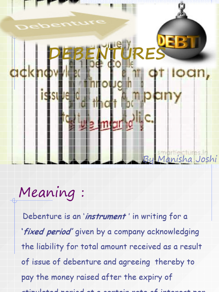 Debentures 130314034401 Phpapp02 | PDF | Debenture | Interest