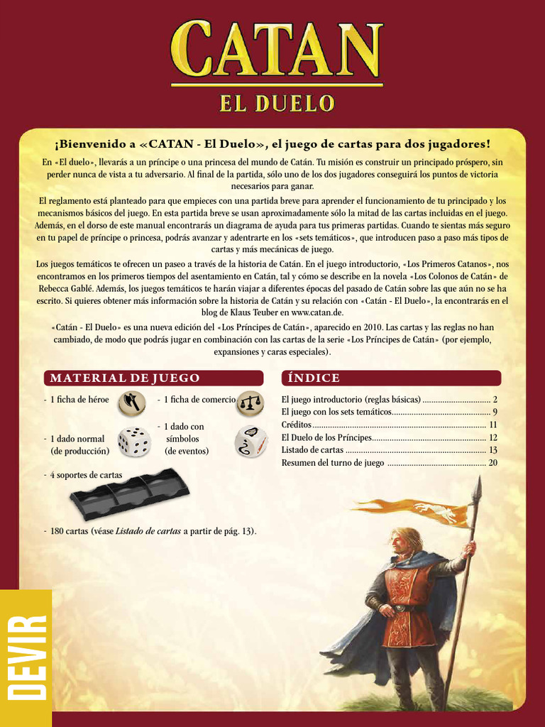 Reglas de Catan: El Duelo | PDF