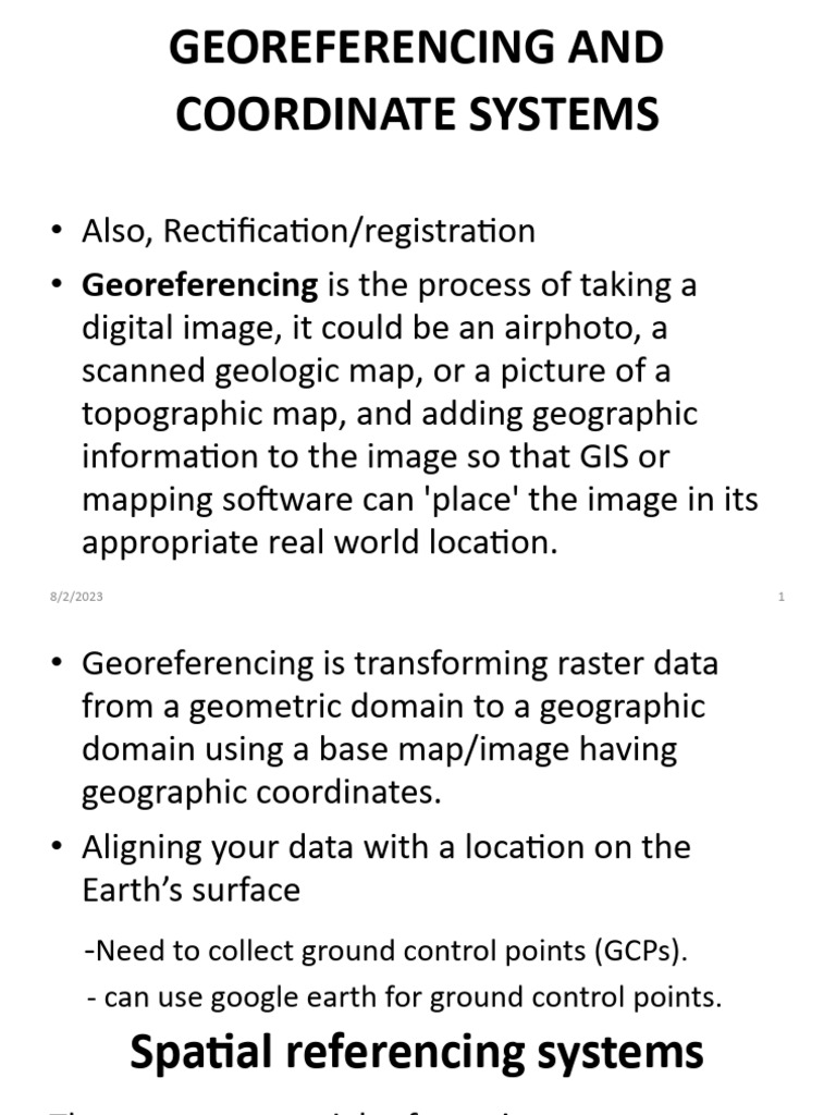 Georeferencing and Coordinate Systems | Download Free PDF | Latitude ...
