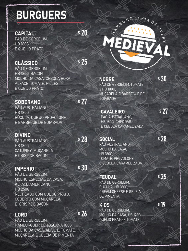 CARDAPIO MEDIEVAL (1) (3) | PDF