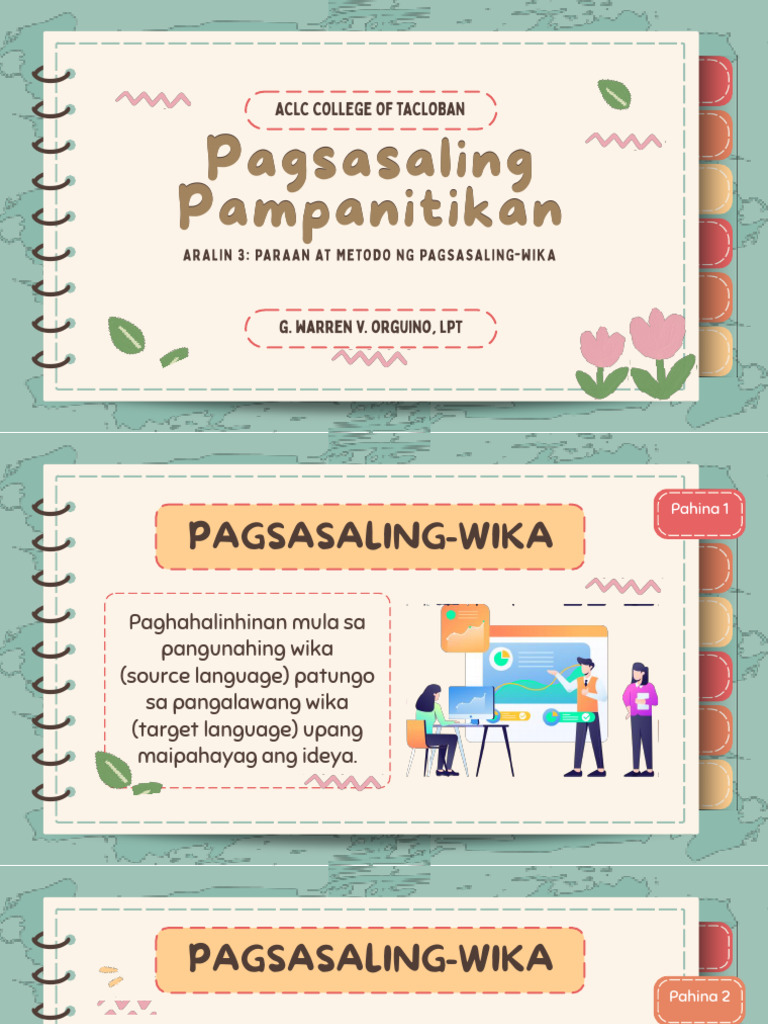 A3 Paraan at Metodo NG Pagsasalin | PDF