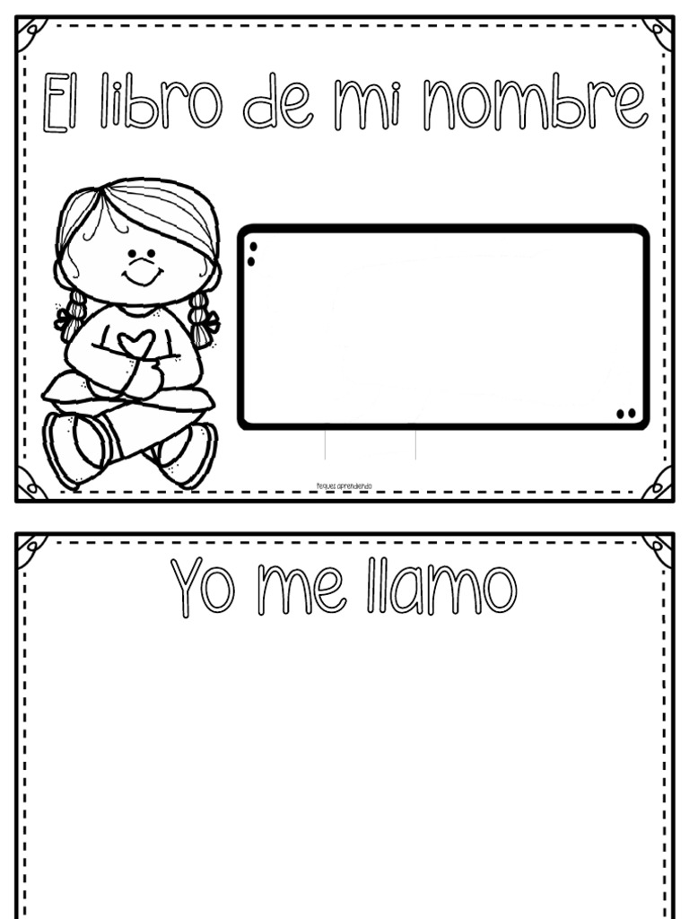 Cuadernillo de mi nombre preescolar | PDF | Artes del Lenguaje y ...