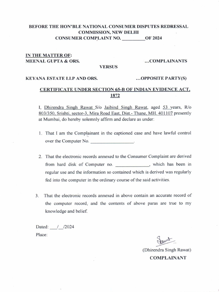 65 B Certificate | PDF