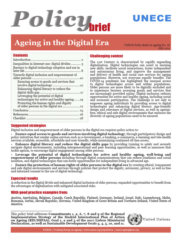 Ageing in The Digital Era | PDF | Empowerment | Ageing