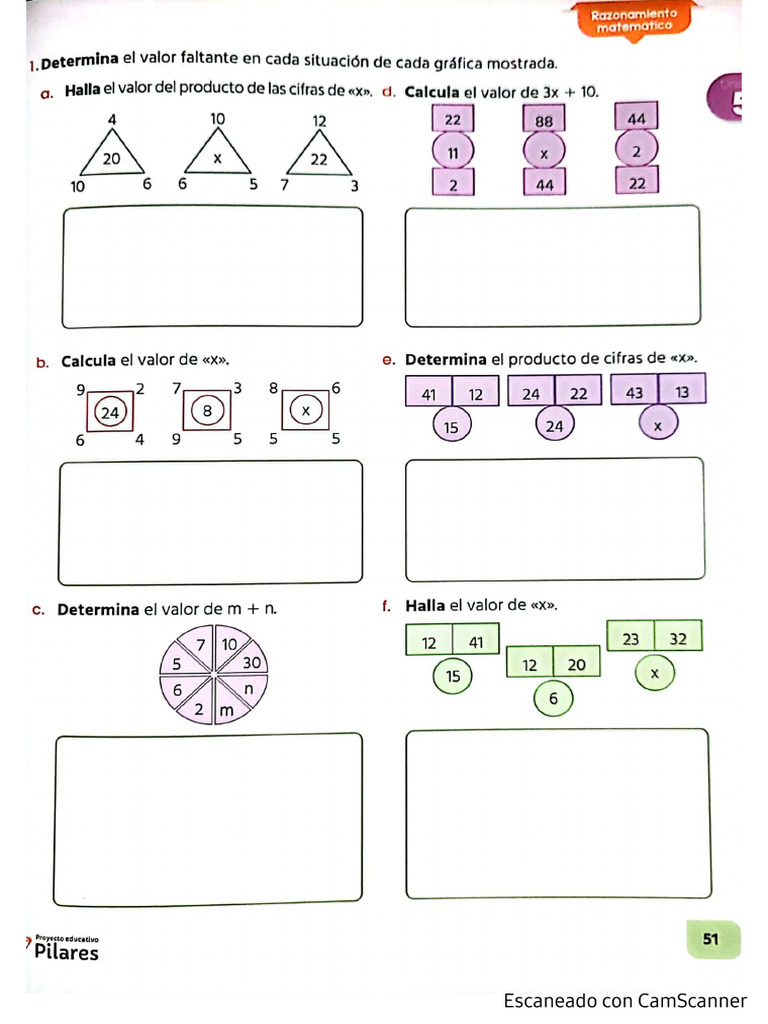 Raz. Mat. 6to - Primaria | PDF