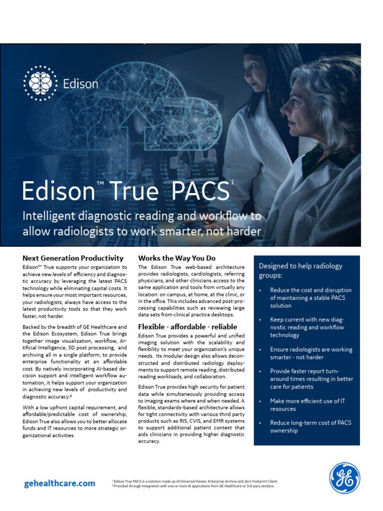 edison-true-radiology | PDF | Software As A Service | Cloud Computing