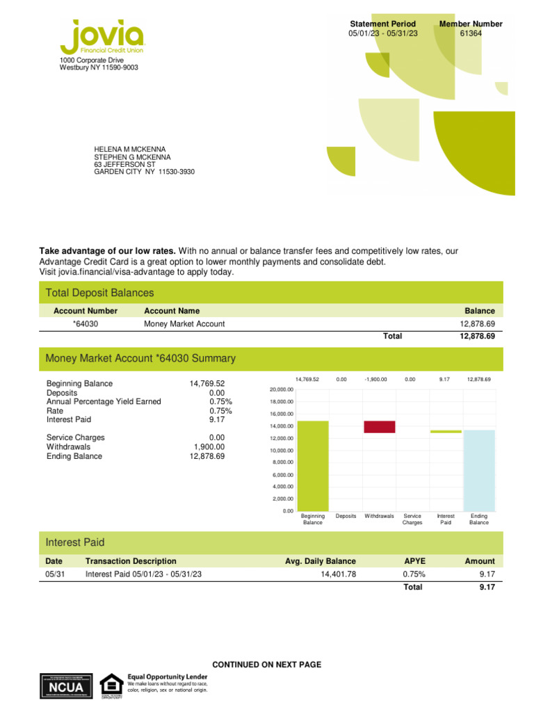 Paperless Statements - 2023-05-31 JOVI | PDF | Credit Card | Interest