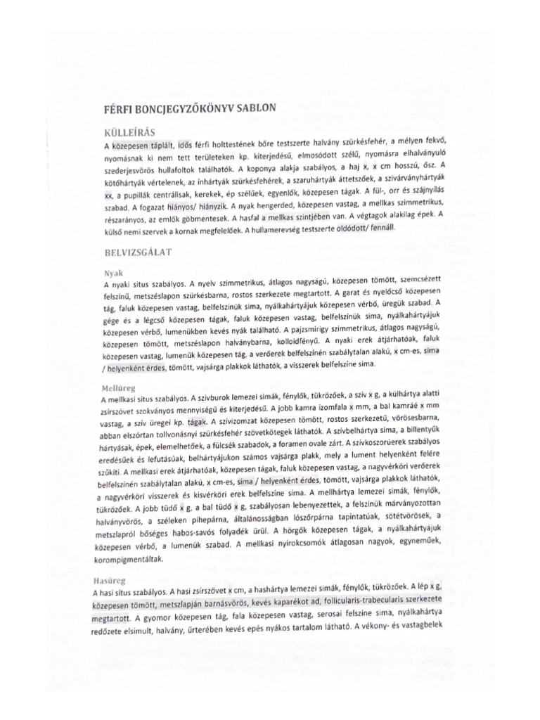 Boncjegyzőkönyv Sablon | PDF