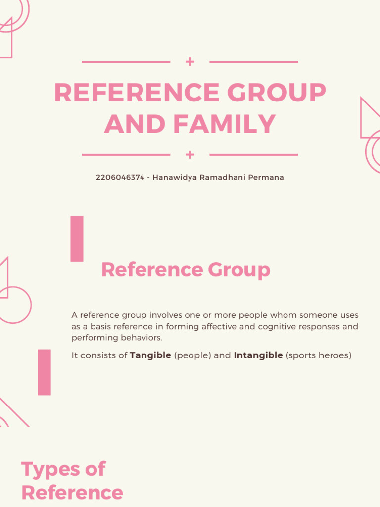 Understanding Reference Groups | PDF | Marketing | Family