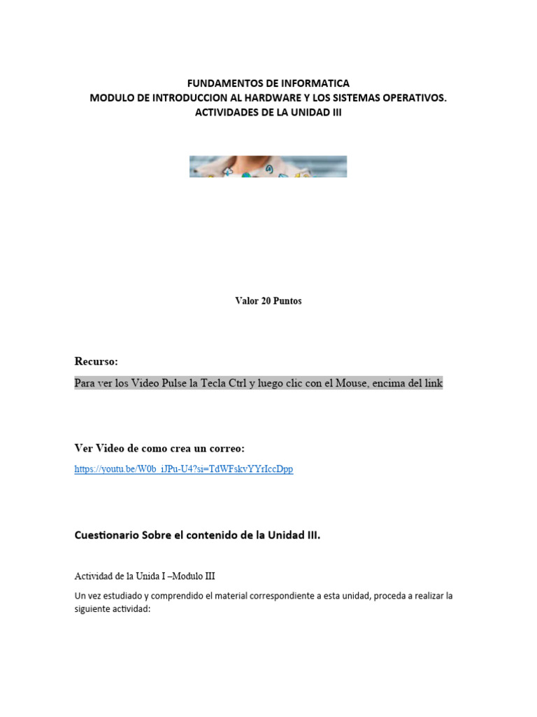 Unidad III - Actividad I. Manejo Del Internet | PDF | Protocolos de ...