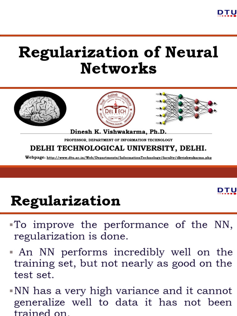 4 NN Regularization | PDF | Deep Learning | Artificial Neural Network